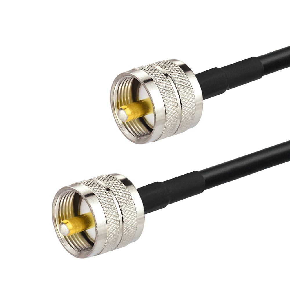 UHF PL-259 Male to Male Antenna Adapter Cable for 10 ft CB Two Way ...