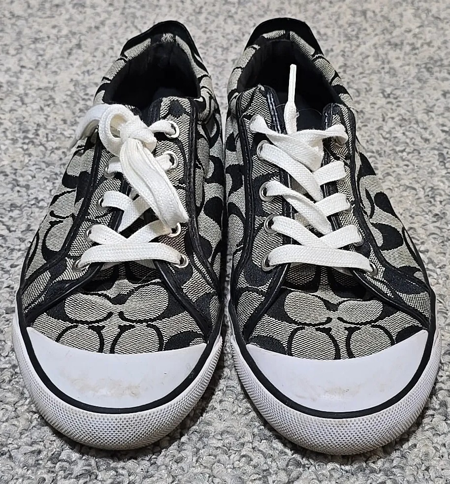 Vintage Coach Monogram Logo Womens Sneaker Size 8.5 B… - Gem