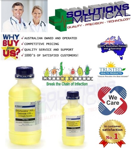Baxter Steripour Chlorhexidine .015% Cetrimide .15% Sterile Aqueous ...