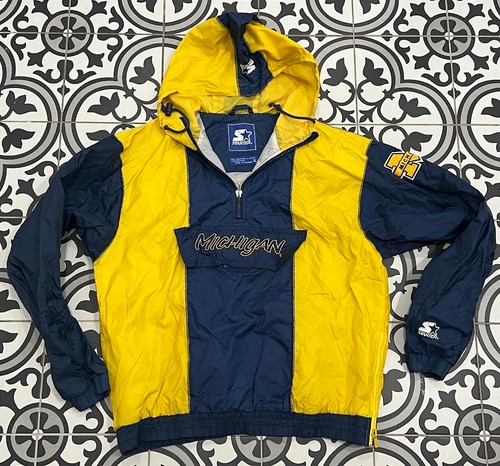 Michigan Wolverines Starter Vintage 90s Windbreaker Jacket Boys Youth ...