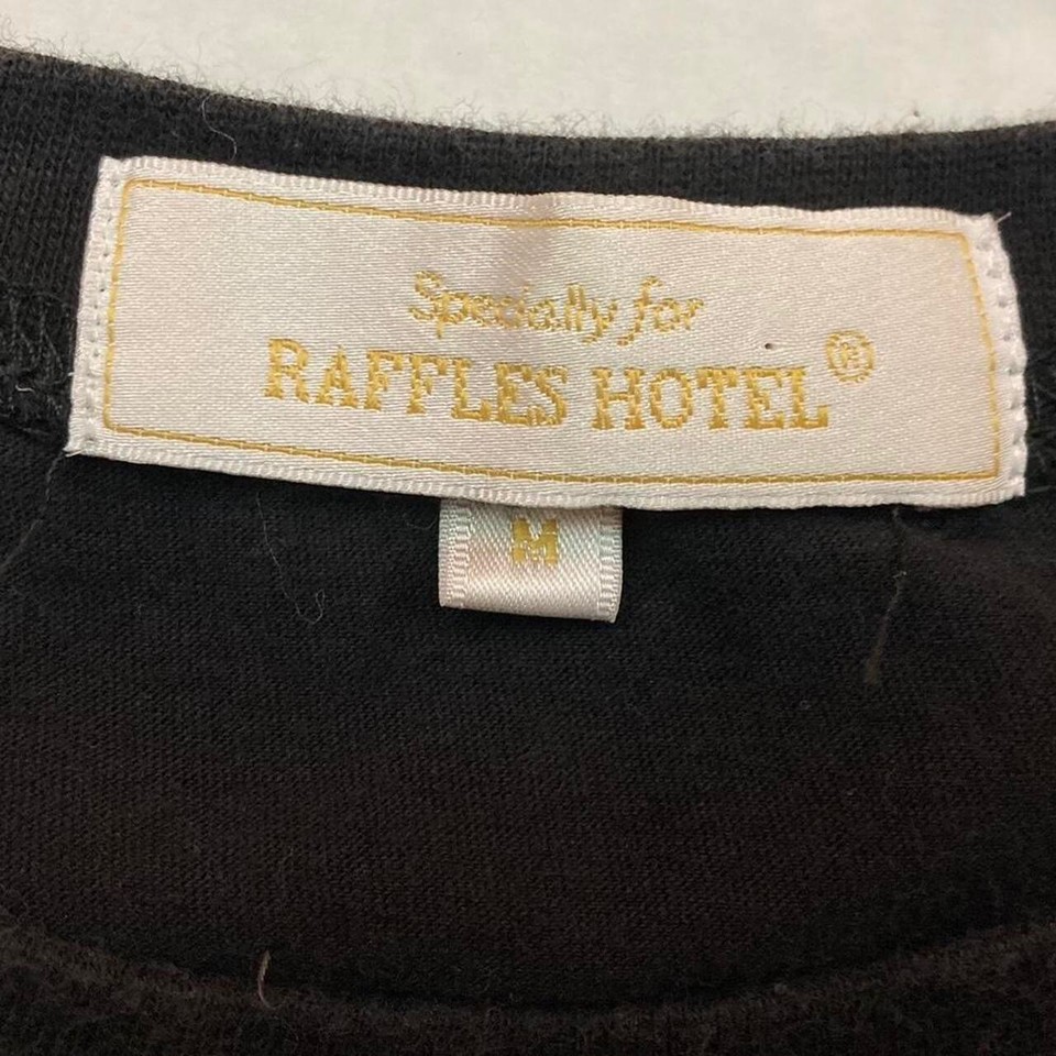 VTG Raffles Hotel Singapore Comic Style Art Cocktail T Shirt Adult M ...