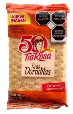 6-Pk Tia Rosa Tiras Doraditas/Mexican Doraditas Tia Rosa Sweet Pastry ...