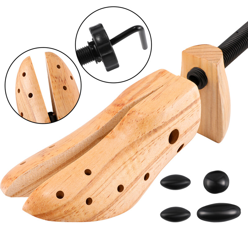 Wooden Boot Stretcher Adjustable Shoe Shaper Widener Expander Men Women ...