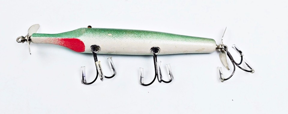 Unknown Maker Creek Chub Style Gar Minnow Lure Green Gar | eBay