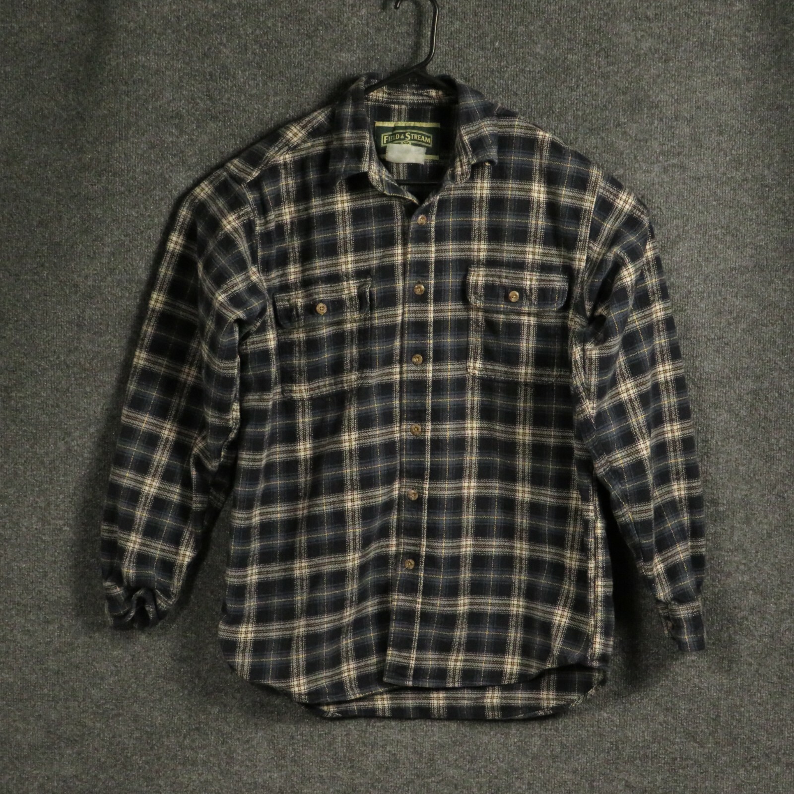 Field & Stream Shirt Mens Multicolor Long Sleeve Button Up Thick ...
