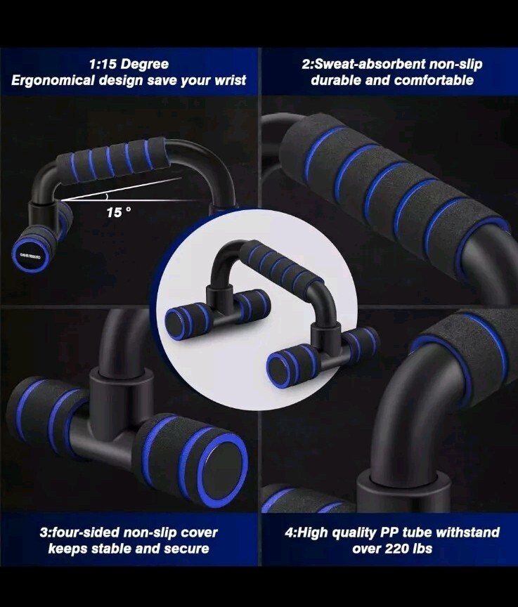 Push up Bars Calisthenics Equipment Push up Handles for Floor Orange ...