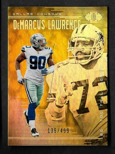 DeMARCUS LAWRENCE 2018 ILLUSIONS FOOTBALL GOLD SP INSERT CARD #27 135/ ...