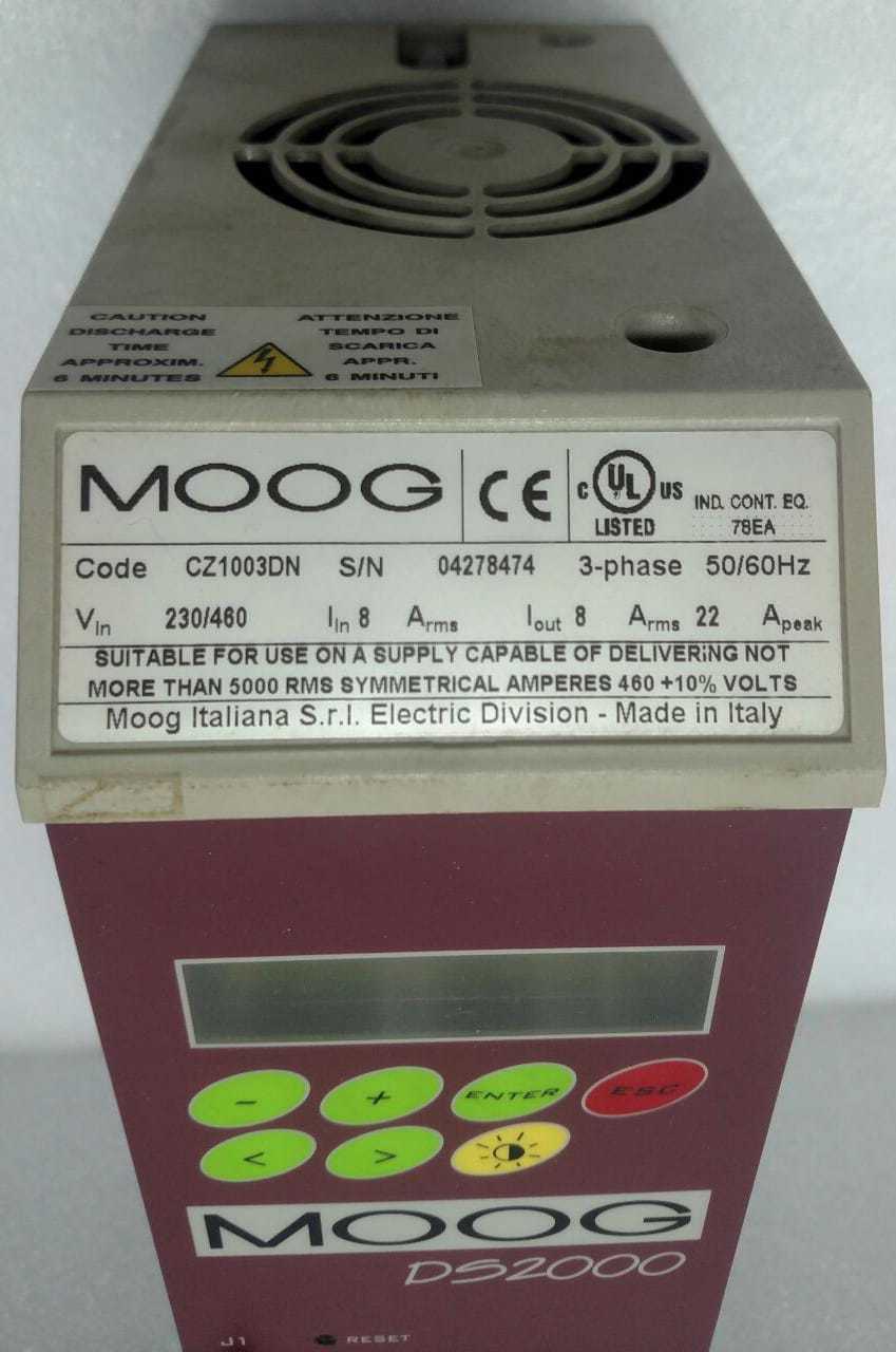 MOOG CZ1003DN Servo Drive DS2000 3-Phase 50/60Hz | eBay