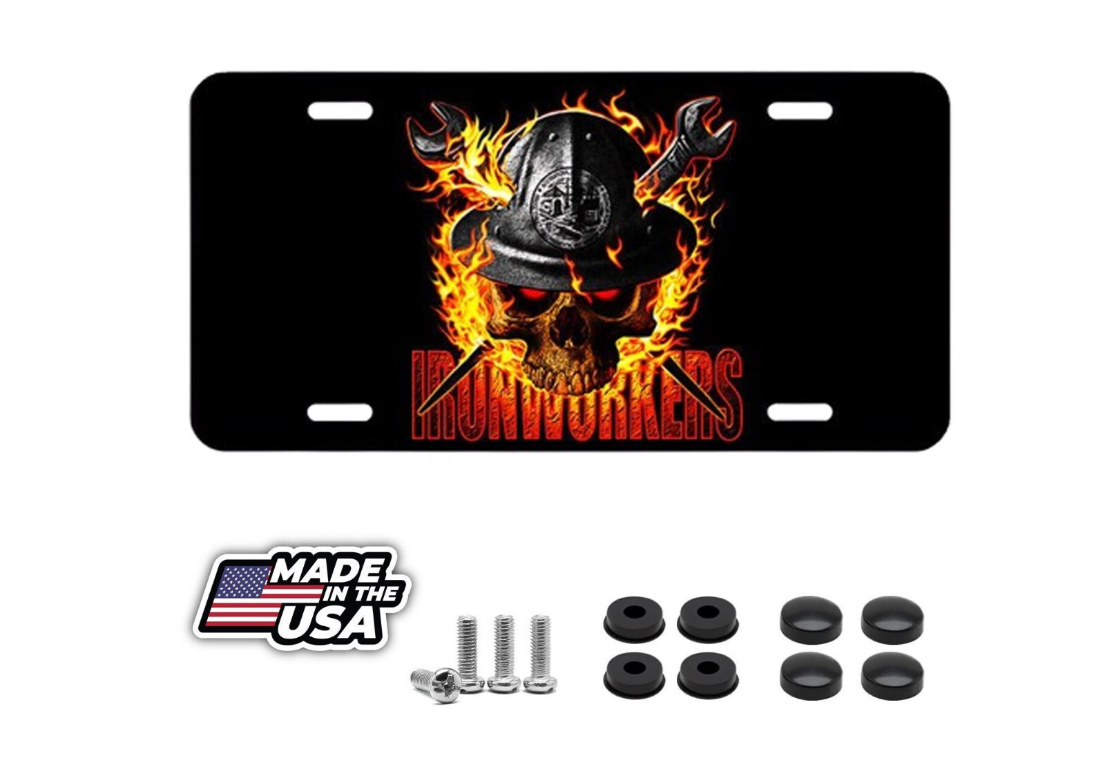 Iron Workers Union Vehicle License Plate Tag METAL car LU001 | eBay