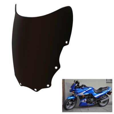 Black Windshield Windscreen Fit For Kawasaki Ninja 500R 500-R 500 R ...
