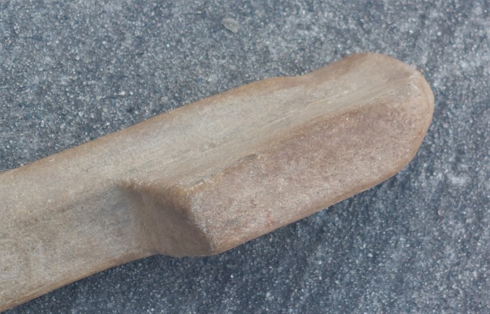 Authentic Early Native American Stone Hammer Club Maul Tool 15.5" Mueum ...