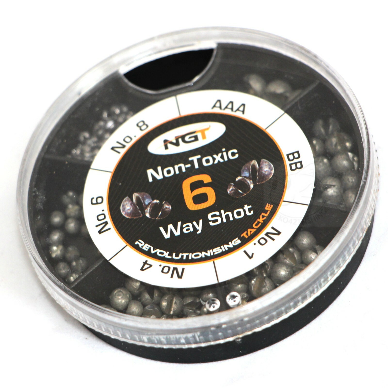 NGT Split Shot Lead Weight 4, 4 Mini, 6 & 7 Way Non Toxic Coarse ...