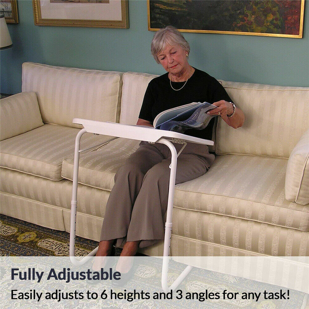 Folding Adjustable Height Laptop Bed Tray BTEXPERT Table - 3 Height ...