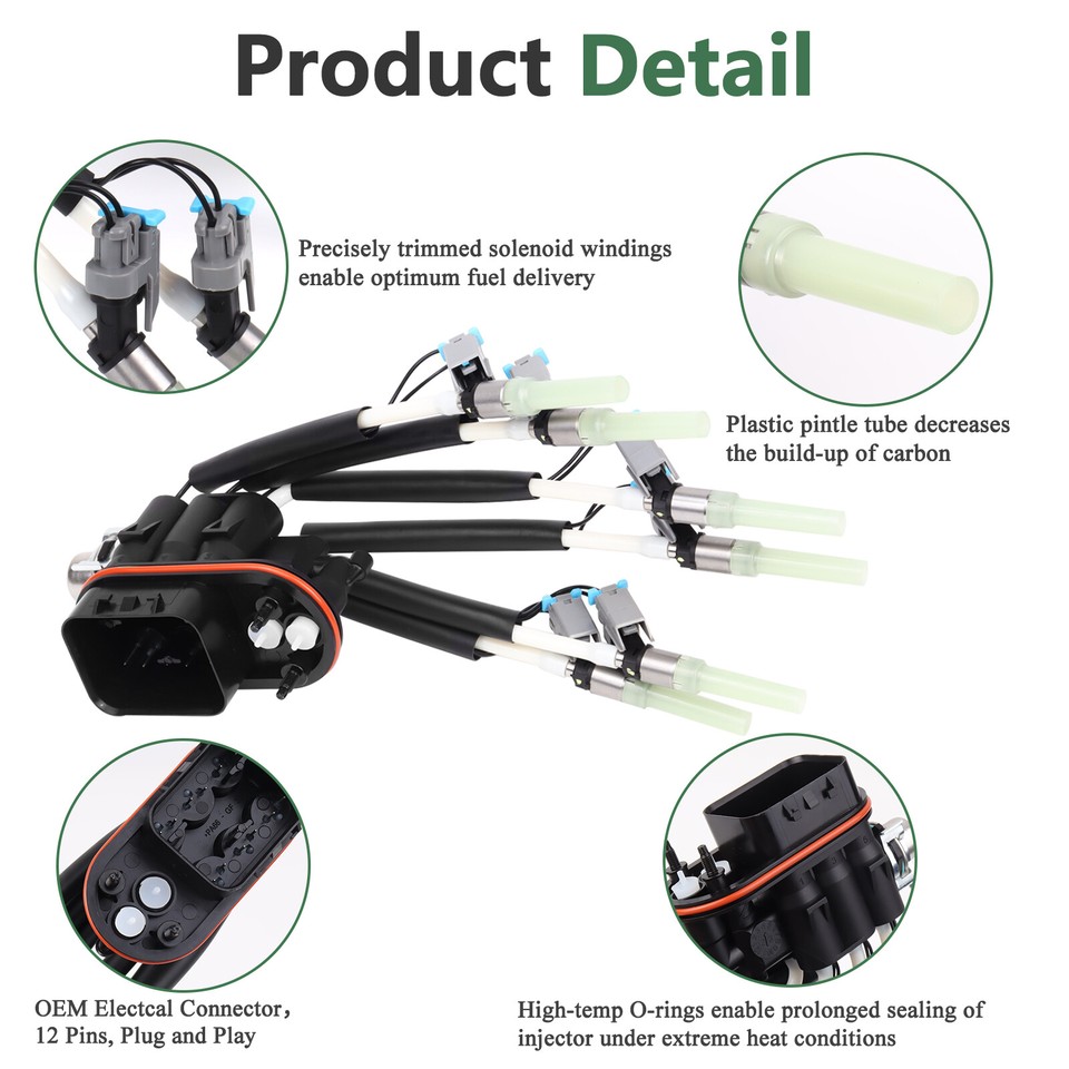 FJ503 Spider Fuel Injector 6 Cylinder for GMC Chevy Isuzu Oldsmobile 4 ...