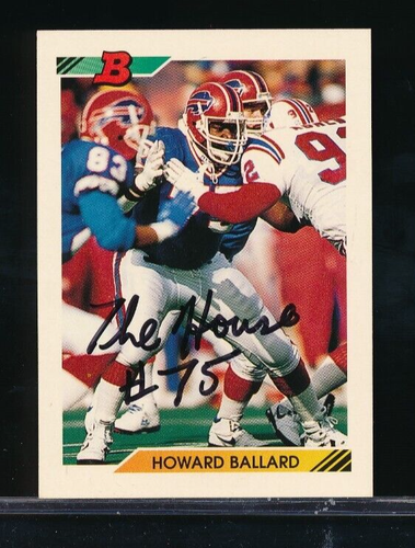 1992 Bowman Howard Ballard #297 signed auto autograph 'The House' cool ...