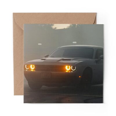 1 x Blank Greeting Card Driving Challenger Muscle Car #50780 | eBay UK