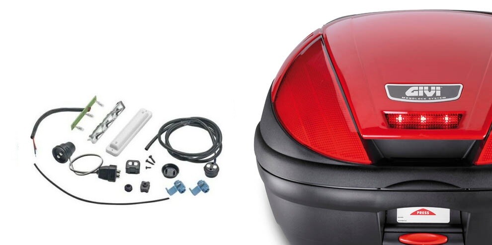 E108 GIVI KIT LUCI STOP a LED per BAULE POSTERIORE GIVI E370 / E370 ...