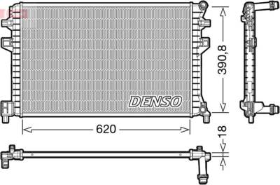 DENSO Radiator For AUDI A3 SEAT Ateca SKODA Karoq VW Golf Mk7 12-22 ...
