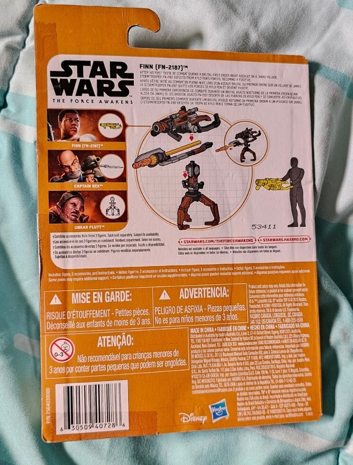 FINN ( FN-2187 ) STORMTROOPER ( 3.75") STAR WARS THE FORCE AWAKENS ...