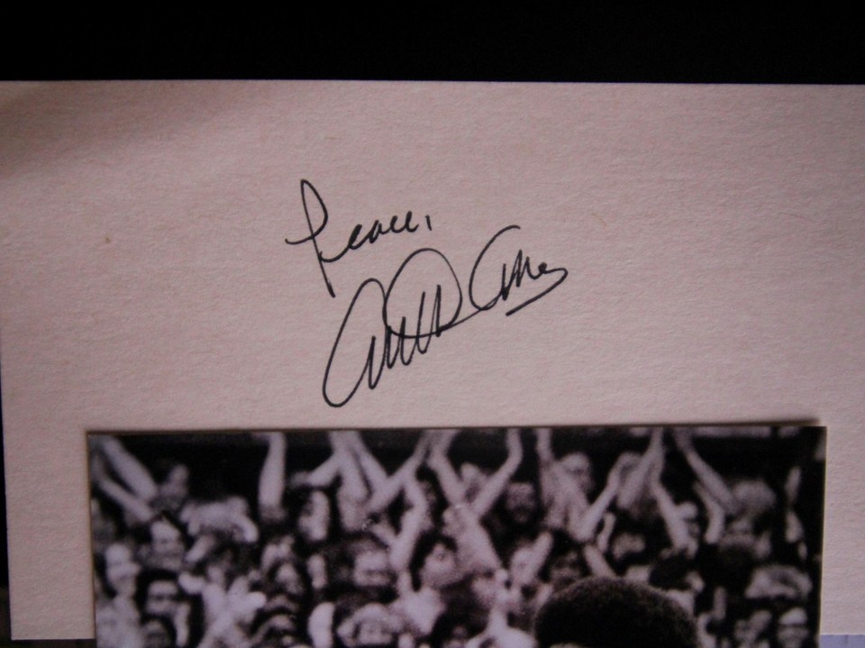 TENNIS Legend ARTHUR ASHE (1943-1993) AUTOGRAPH INDEX CARD DISPLAY~ | eBay