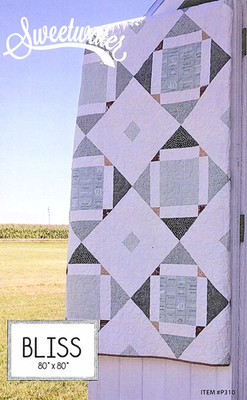 Sweetwater BLISS Quilt Pattern ~ Pieced Panel Quilt Finishes 80" x 80 ...