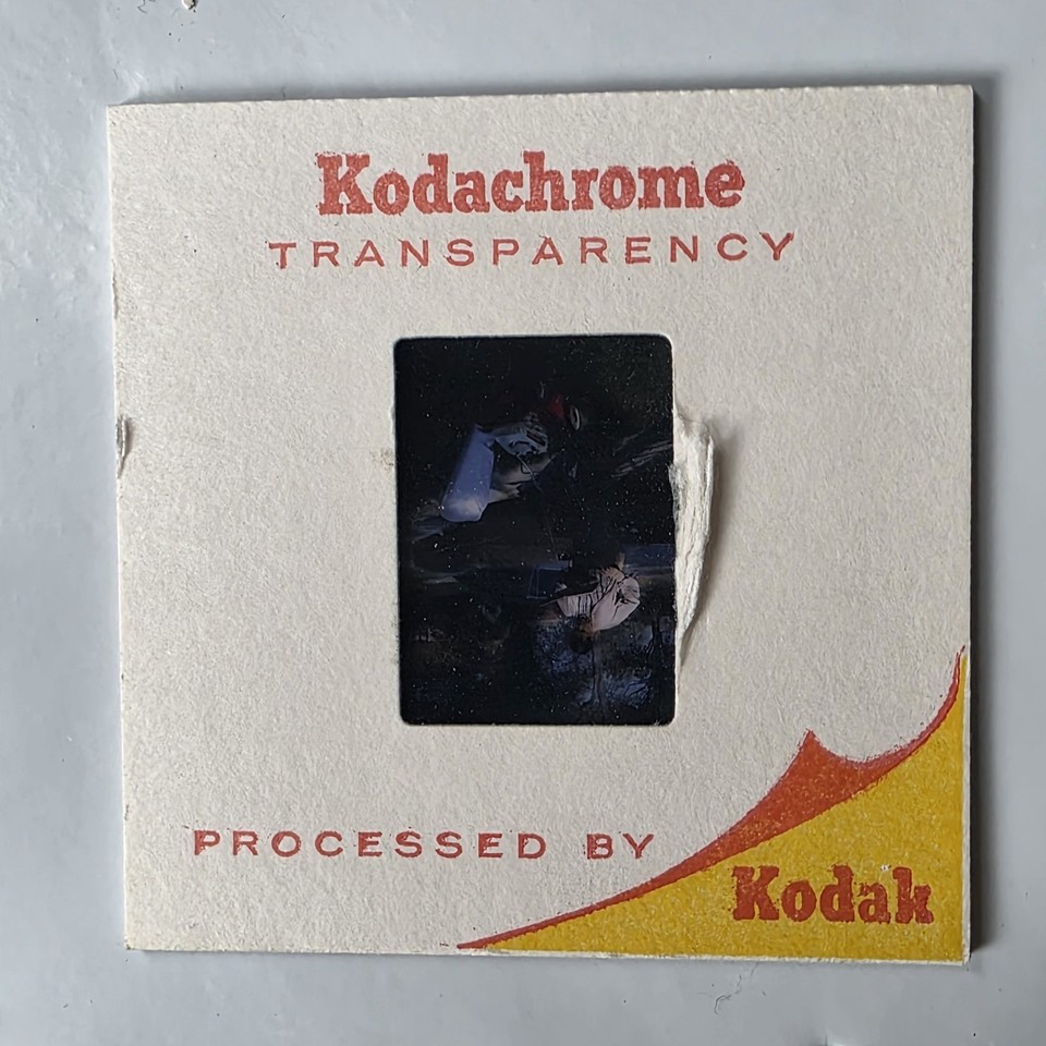 Vintage Lawnmower Photo 60s Man With New Lawn Mower Classic Car 35mm ...