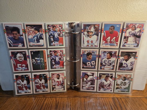 NFL Football Trading Card Lot Collection Binder VINTAGE 40 Pages 720 ...