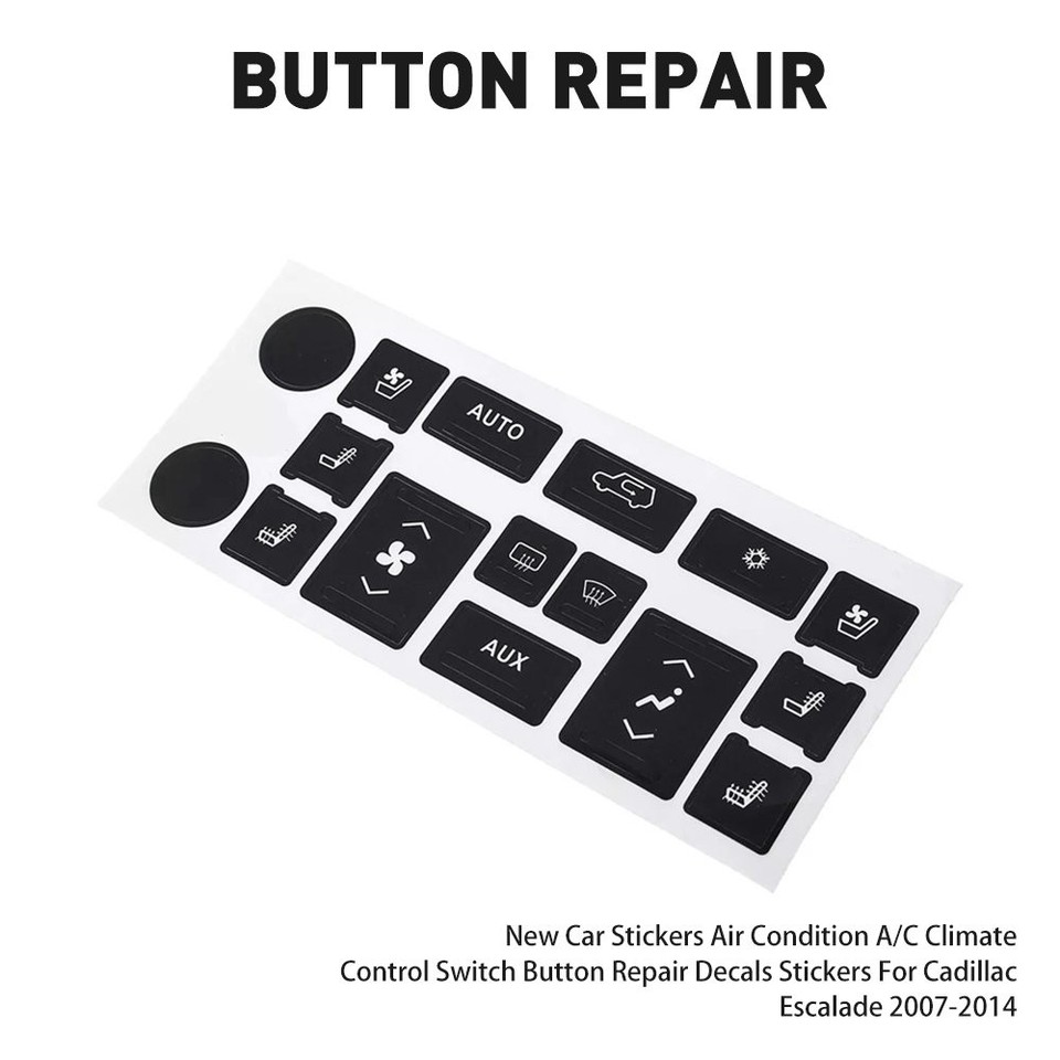 For Escalade 2007-2014 Cadillac A/C Climate Control Repair Button ...