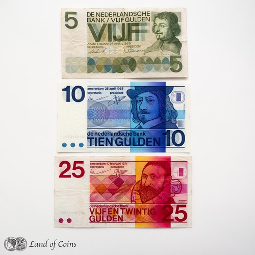 NETHERLANDS: Set of 3 Dutch Guilder Banknotes. | eBay