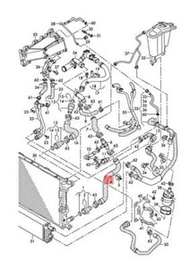Genuine AUDI Q5 8RB Coolant Hose 8R0121055AC | eBay