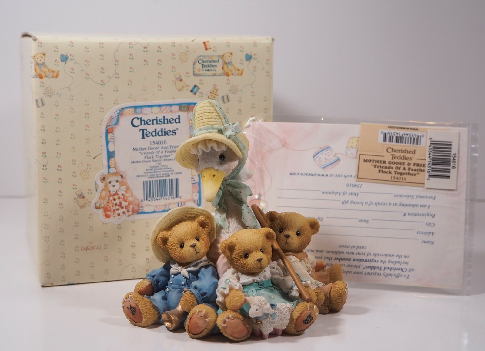 Cherished Teddies - 154016 - Mother Goose And Friends with BOX and ...