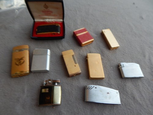 Vintage Butane Lighters Ronson Guildcraft Colibri Scripto Lot Of 10 ...