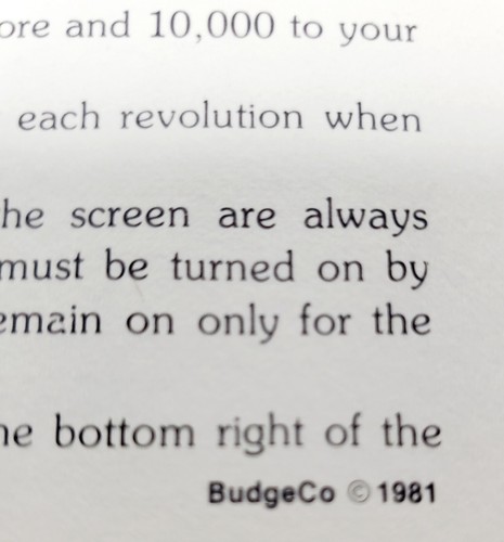Raster Blaster (1981) Video Pinball Original Instructions ~ Apple II ~ BudgeCo | eBay