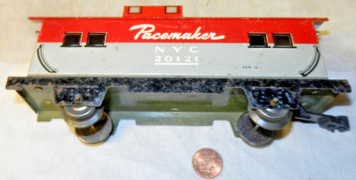 Marx 20121 NYC Pacemaker Caboose 4 Wheel O Gauge 7 Inch Tin - Number ...