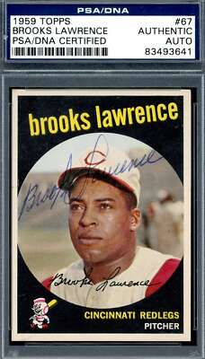 Brooks Lawrence PSA DNA Signed 1959 Topps Autograph | eBay