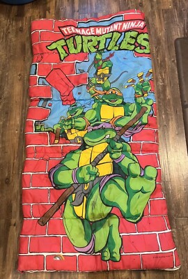 Vintage TMNT Teenage Mutant Ninja Turtles Sleeping Bag Mirage Studios ...
