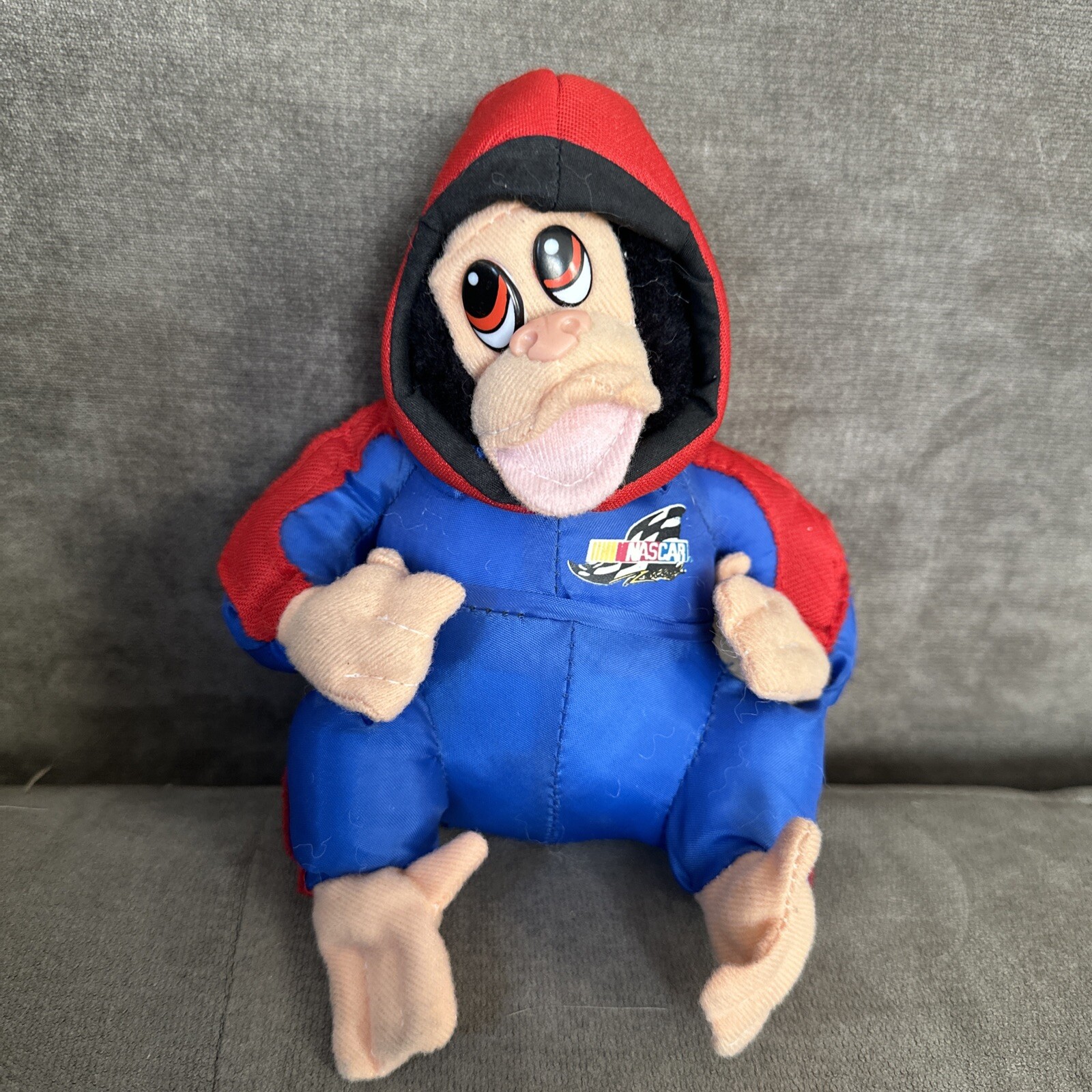 Nascar Racing 10" Stuffed Plush Vintage Monkey Chimp Nanco 1997 ...