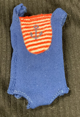 Vintage 1960s Skipper Barbie Doll Blue Red White Anchor Swimsuit #1030 ...