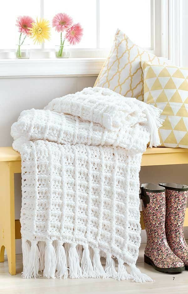 Crochet Pattern Book EASY Q-HOOK AFGHANS ~ 6 Designs | eBay