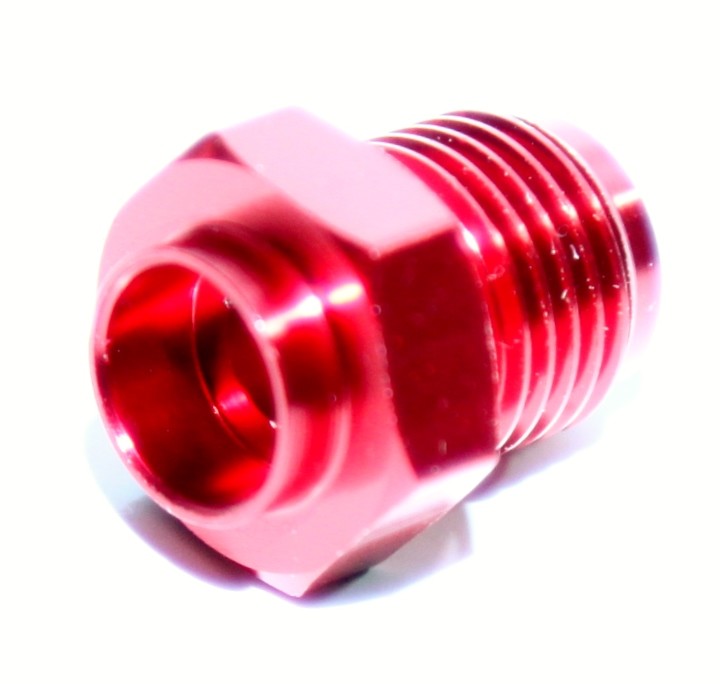 RED 6AN AN-6 Male Thread Straight Weld on Flare Aluminum Anodized ...