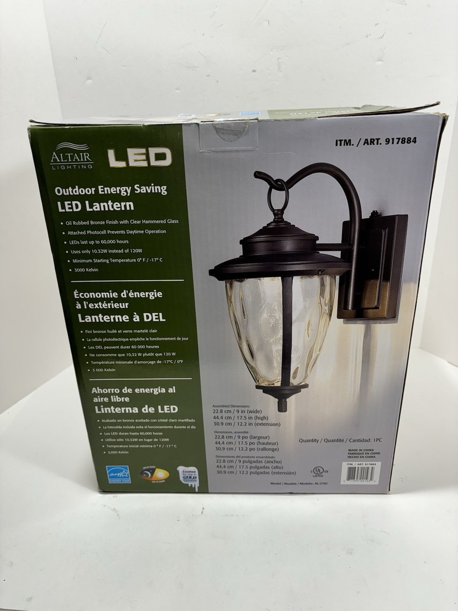 Altair Lighting Fixtures Altair Outdoor Electric LED Lantern Energy