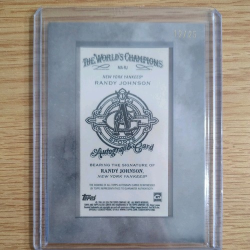 Randy Johnson 2024 Topps Allen & Ginter X Framed Mini Autograph /25 ...