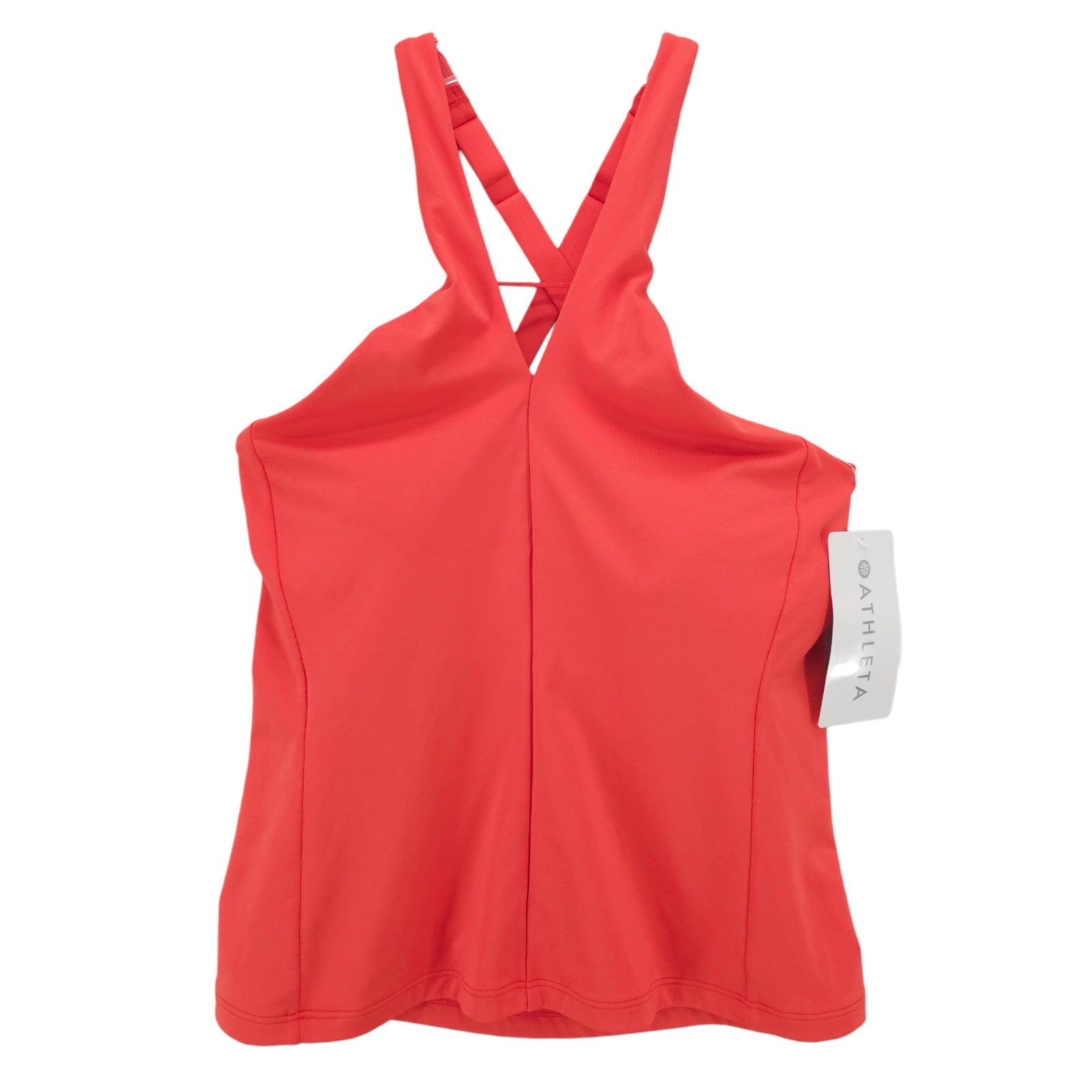 NWT ATHLETA Crossed Tankini Orange Swim Top Size MEDIUM | eBay