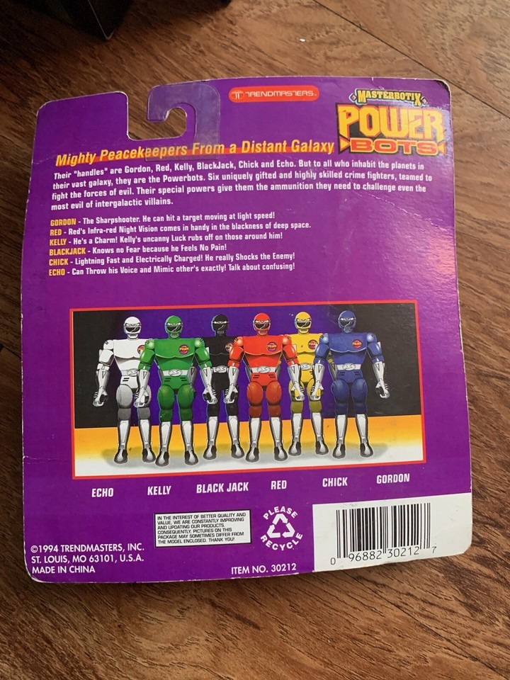 Trendmasters Masterbotix Power Bots Black Figure 1994 New Figure | eBay