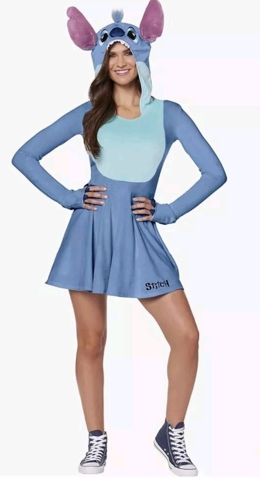 Women's Large Lilo & Stitch Adult Stitch Dress Costume Officially ...