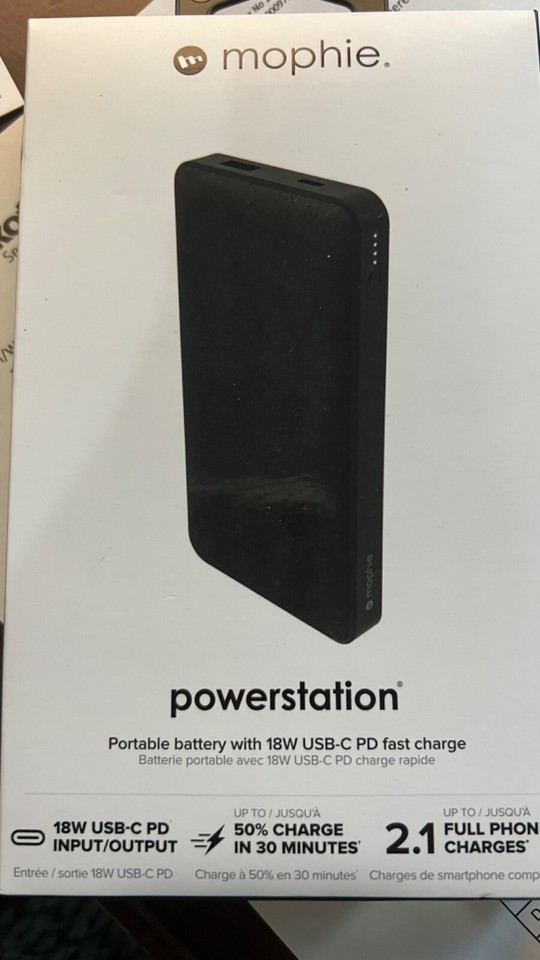 Mophie Powerstation Wireless 10,000mAh USB-C Power Bank with Qi Charging | eBay