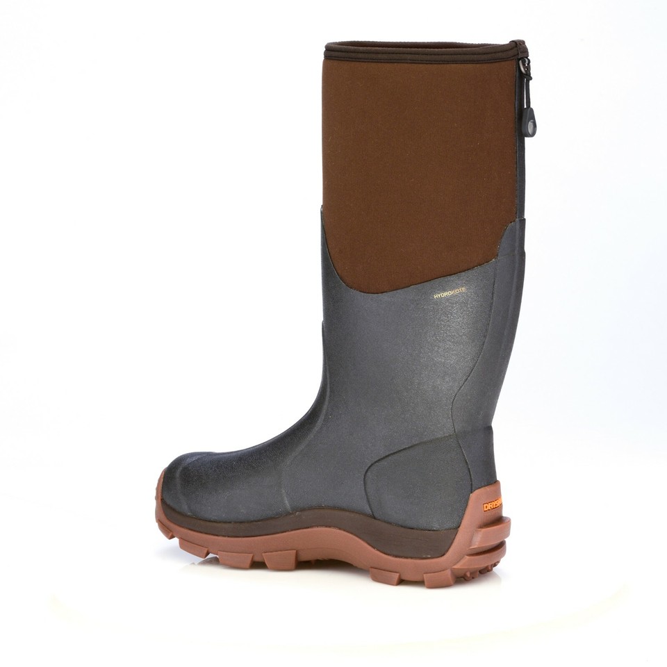 Dryshod Size 10 Haymaker Men's Hi Brown Hard-Working Farm Boot HAY-MH ...