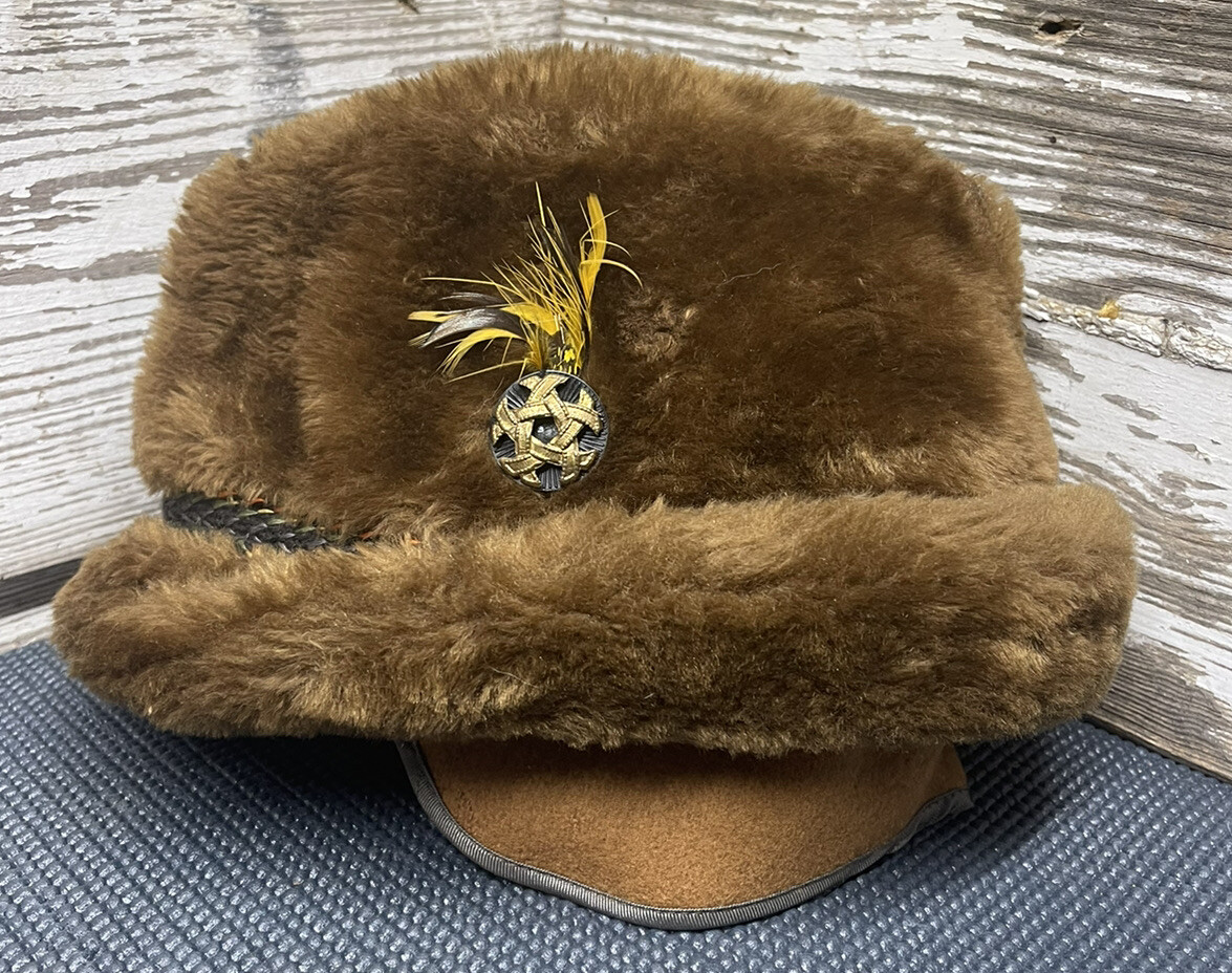 VTG United Hatters Cap Millinery Workers Fur Winter Hat Mens Size S ...