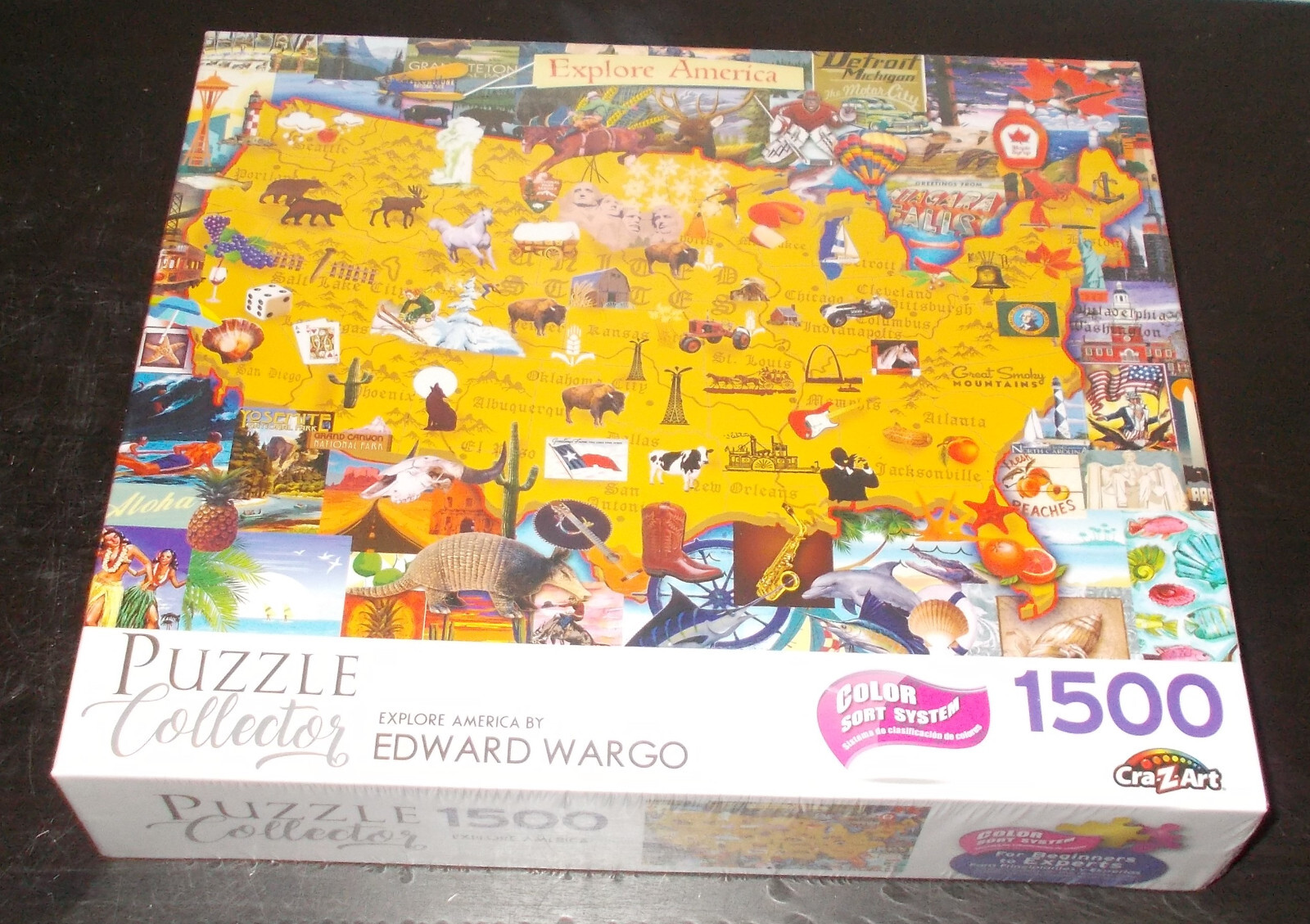 NEW SEALED Edward Wargo Puzzler Collector 1500 Pc Jigsaw Puzzle Explore ...