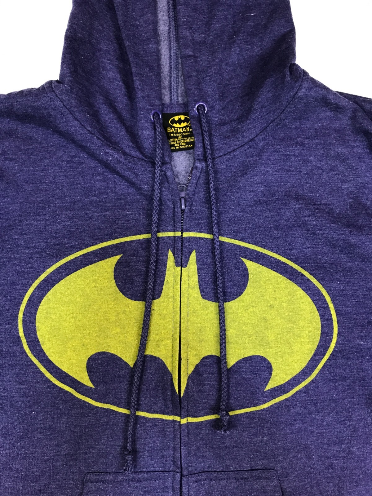 Official Batman Zip Bat Logo Hoodie MENS SIZE M Mediu… - Gem